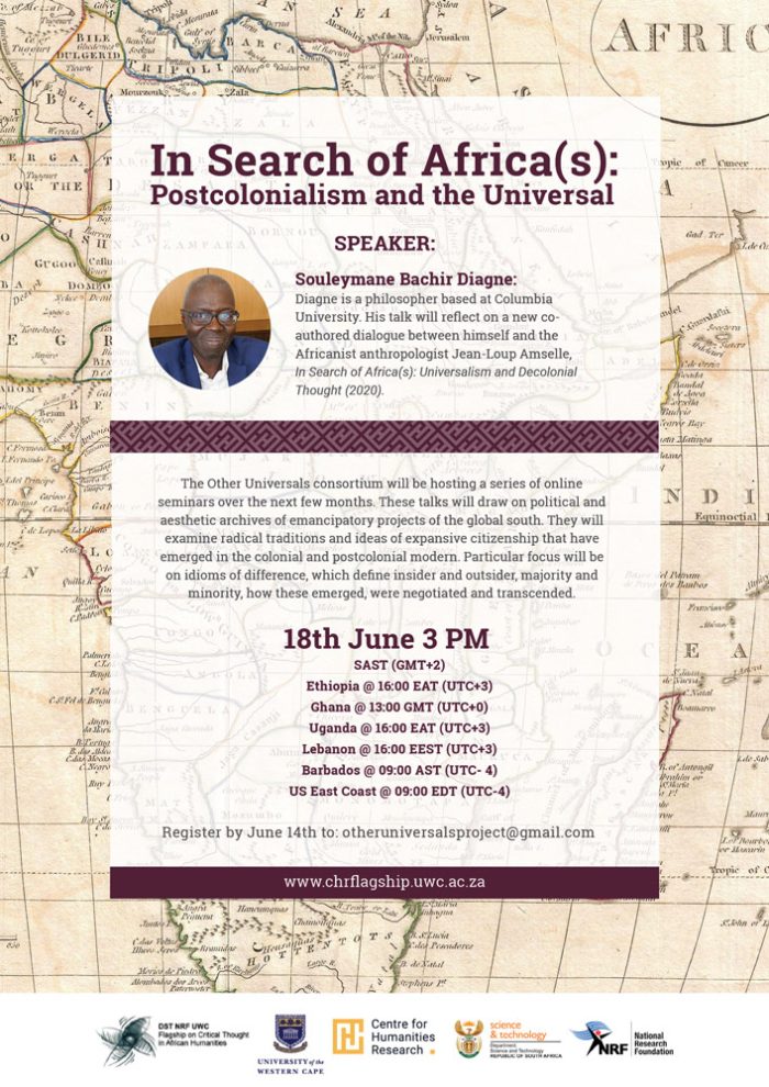 In Search of Africa(s): Postcolonialism and the Universal - The Centre ...