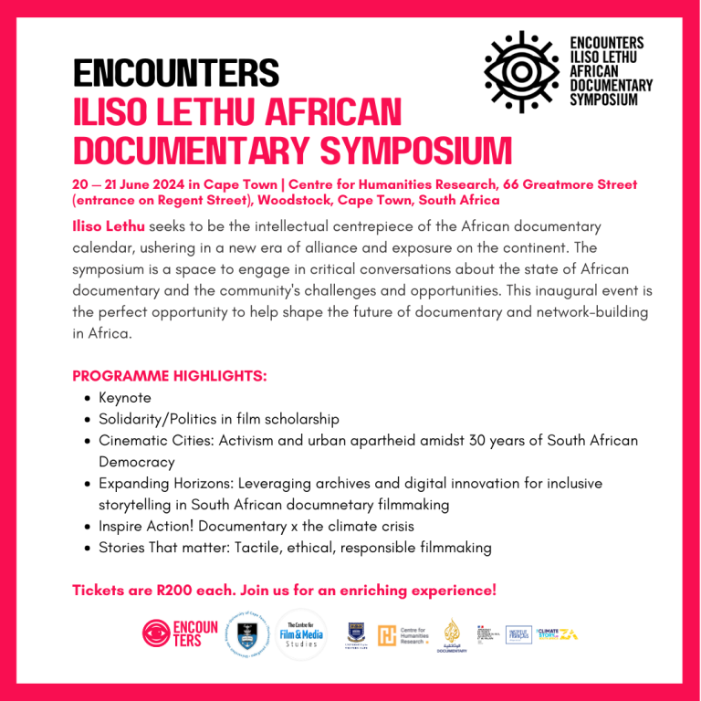 Encounters Iliso Lethu African Documentary Symposium - The Centre for ...