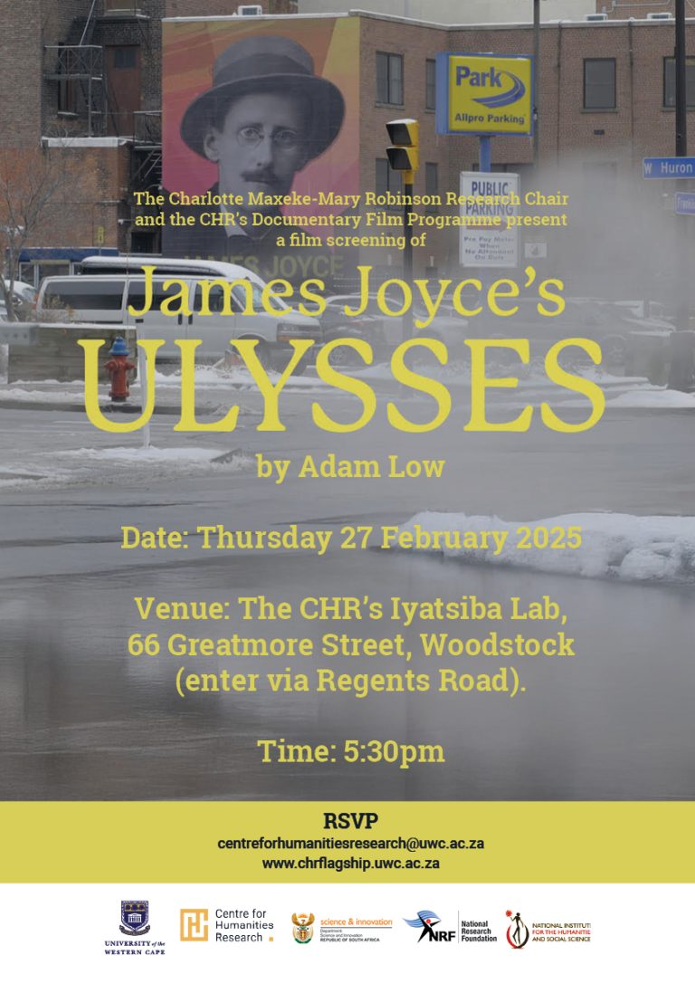 Film screening: James Joyce’s Ulysses by Adam Low - The Centre for ...